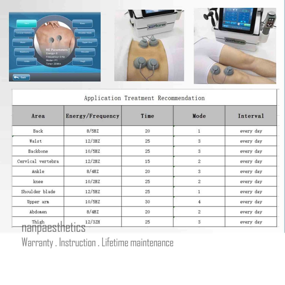 Professional 3 in 1 Smart Tecar Wave Shock Wave Therapy Machine ...