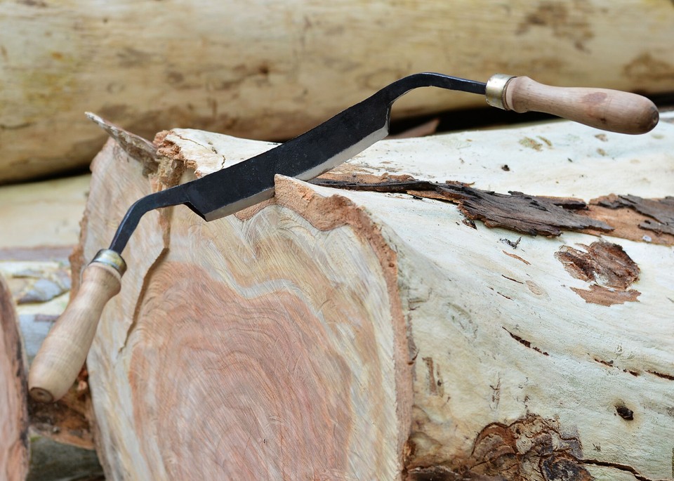 Handcrafted 6-Inch Draw Knife for Wood Carving with Leather Sheath | eBay