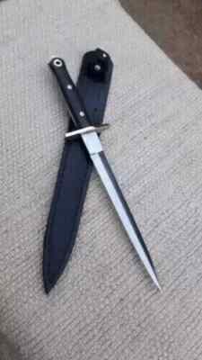 15 INCHES HANDMADE D2 STEEL BLADE HUNTING DAGGER KNIFE MICARTA HANDLE ...