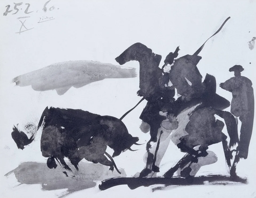 Pablo Picasso : Bullfight Scene : Archival Quality Art Print | eBay