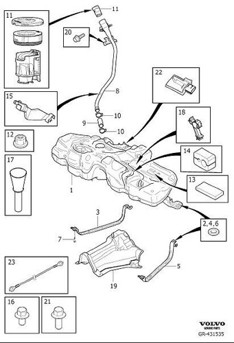 Volvo 32242547 Filler pipe. . | eBay