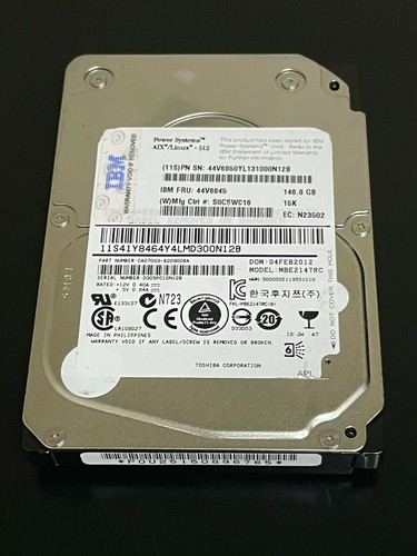 44V6845 IBM 146GB 15K RPM 2.5" SFF SAS HARD DRIVE W/O Tray | eBay