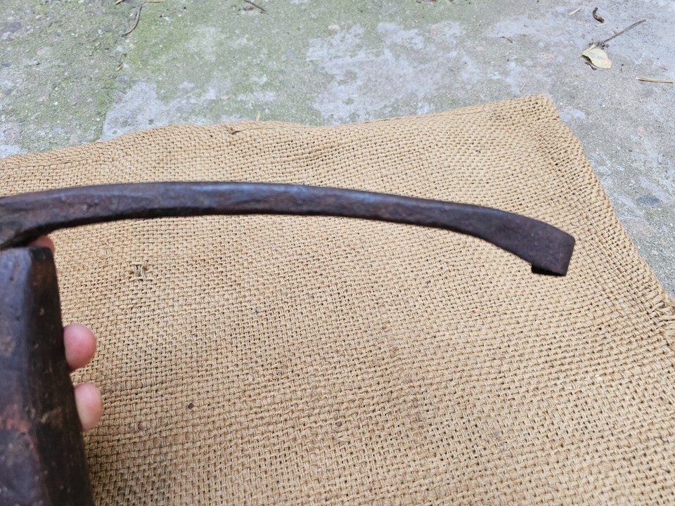 TWIBILL - RARE ANTIQUE CARPENTERS TOOL BLACKSMITH HAND FORGED VINATGE ...