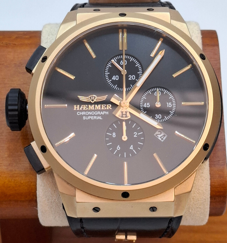 Haemmer HSG-4803 Impressionante Cronografo Superial 48 MM Inox Orologio ...