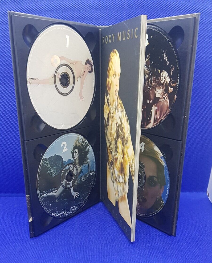 Deluxe 4CD BoxSet ROXY MUSIC "The thrill of it all" Remastered, 72p ...