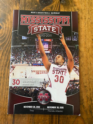 November 26, 2010 Mississippi State vs Troy Men's Basketball Program | eBay