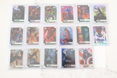 2016 Marvel Masterpieces Joe Jusko Holofoil 17-card complete set Spider ...