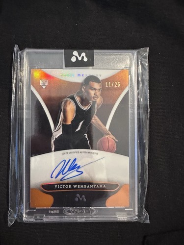 23/24 Topps Mercury Victor Wemby RC auto Orange Refractor /25 Wemby | eBay