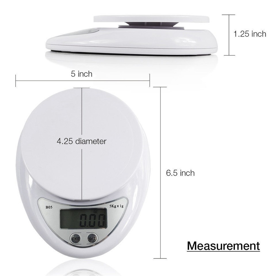 Digital Kitchen Food Cooking Scale adjusted in Pounds, KG, Grams ...