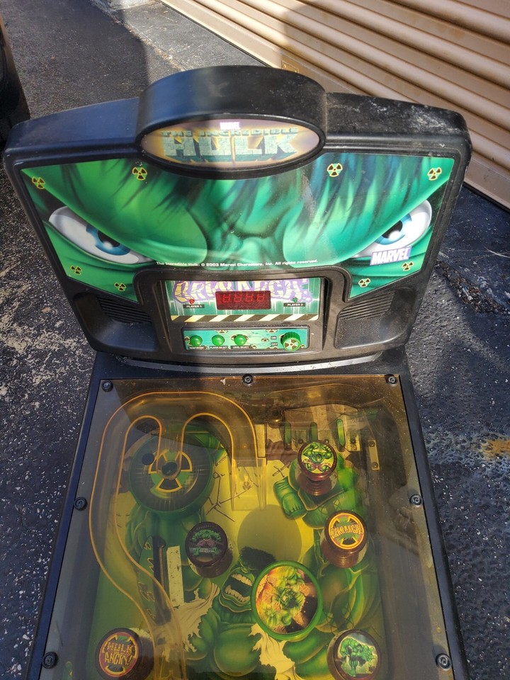 The incredible Hulk Pinball machine game | eBay