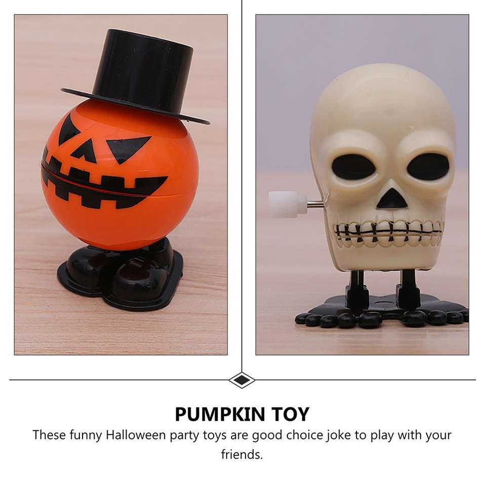1 Set 6Pcs Halloween Jumping Prank Toys Funny Wind-up Toys (Assorted ...