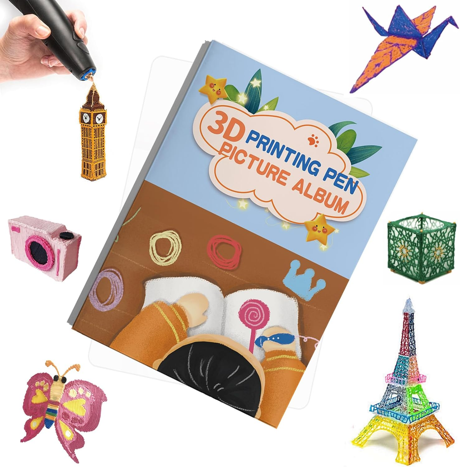 3D Printing Drawing Book,3D Printer Drawing Molds Paper Stencils for 3D ...