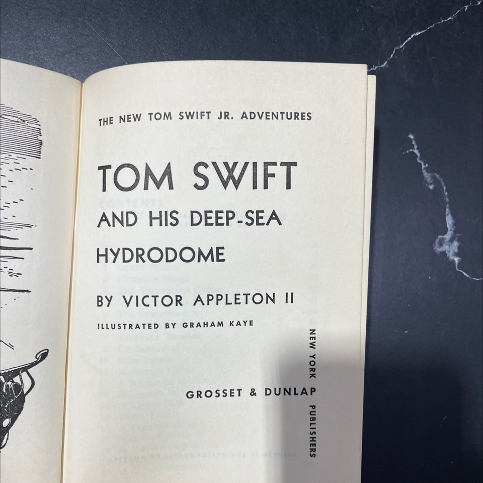 tom swift and his deep-sea hydrodome book, by victor appleton ii, 1958 ...