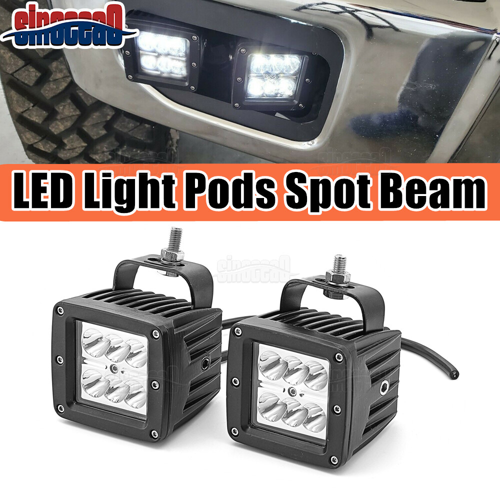 Front Bumper LED Light Pods Fog Driving Lamps For Ford F150 F250 F350 ...