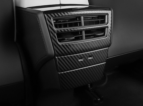 Rear Air Outlet Anti-Kick Panel For Tesla Model X S 2012-2021 Carbon ...