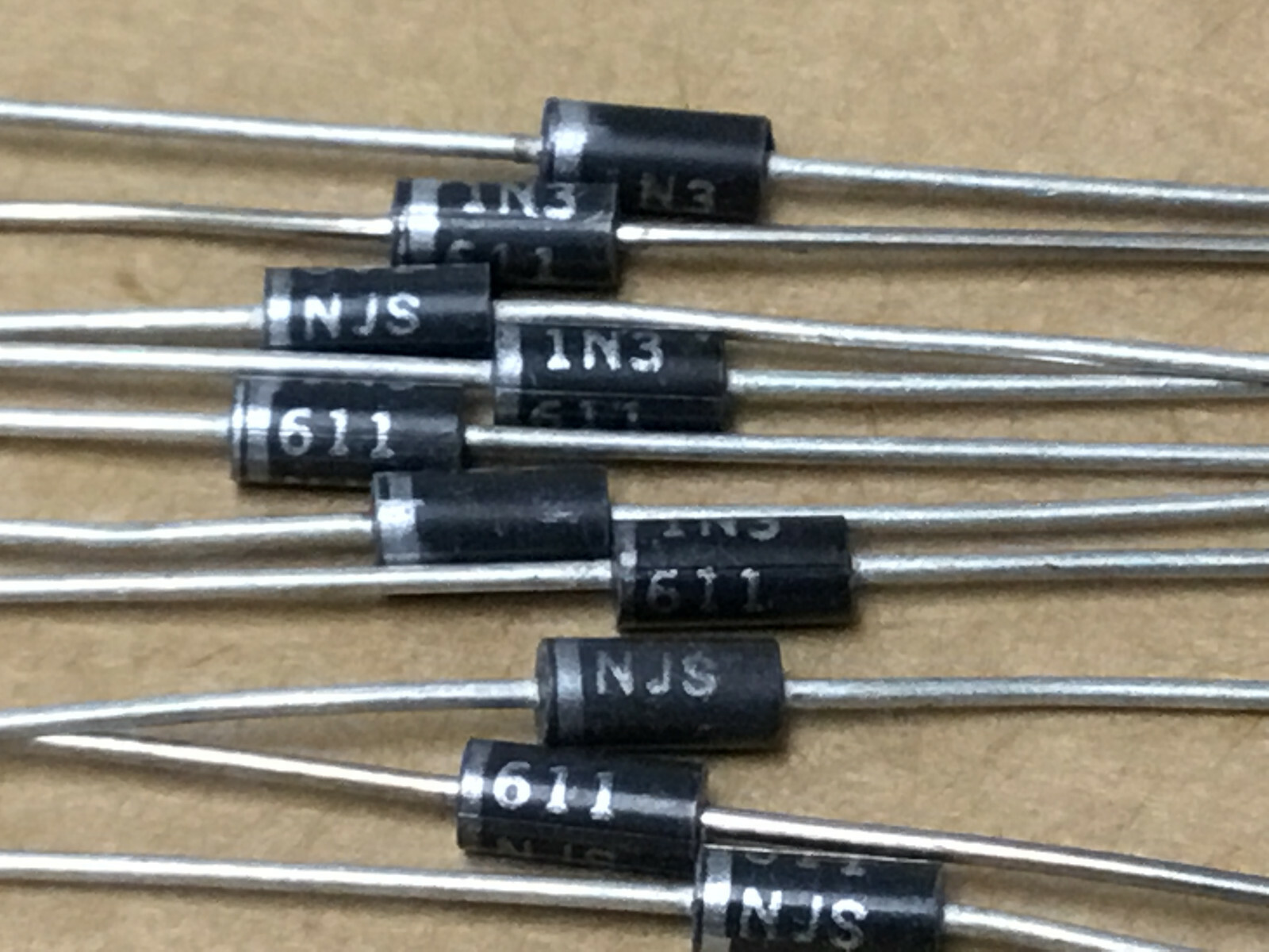 (10 PC) NJS 1N3611 Rectifier Diode, 200 Volt, Axial-5 NSN# 5961-00-068 ...
