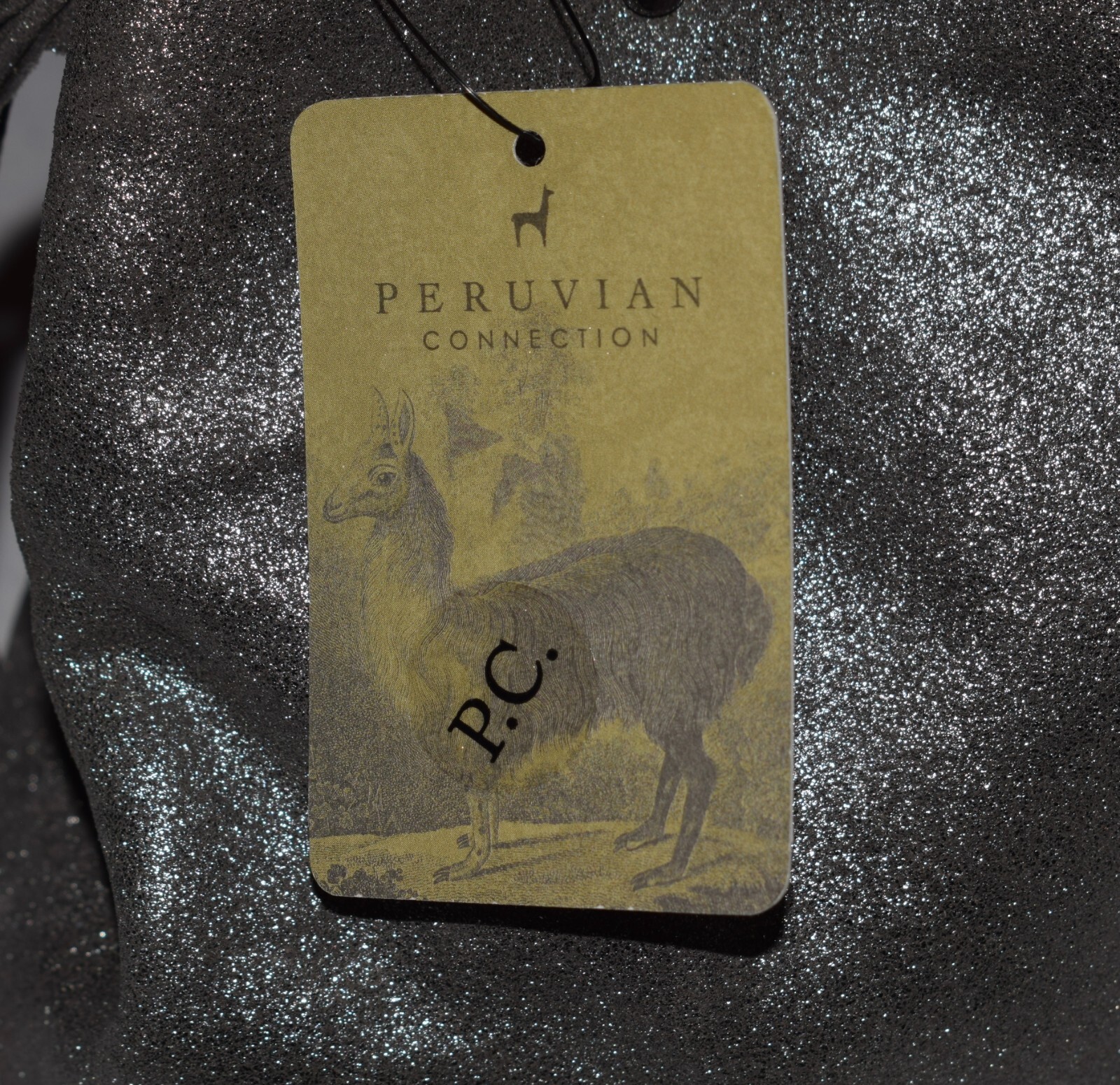 Peruvian Connection Pewter Glitterati Handmade Leather Wristlet Purse ...