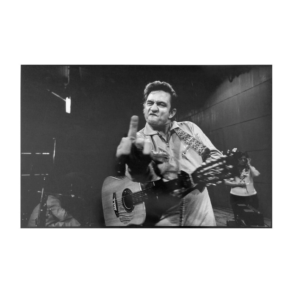 Johnny Cash Finger Poster