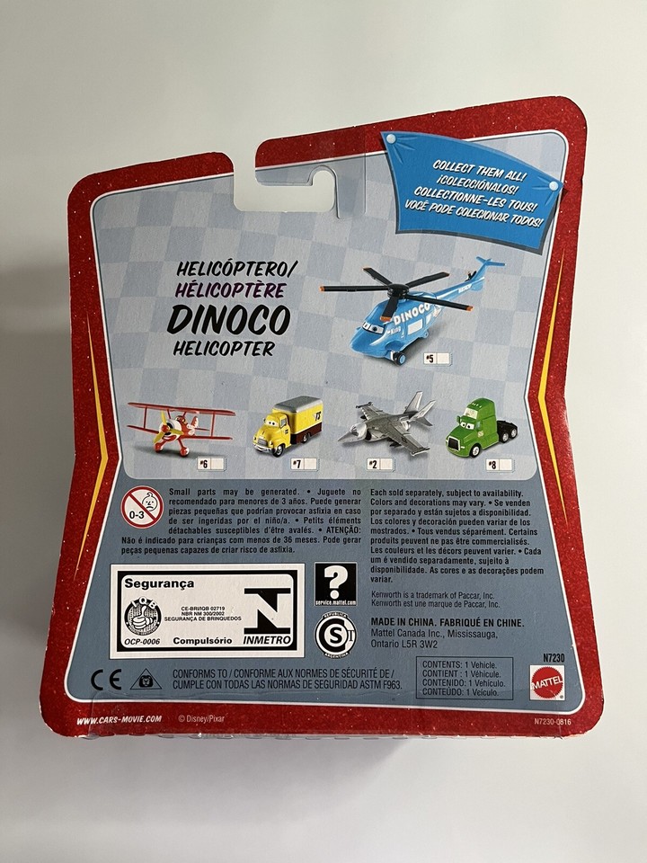 Disney Pixar Cars Race O Rama Dinoco Helicopter (#5 MEGA SIZE) | eBay