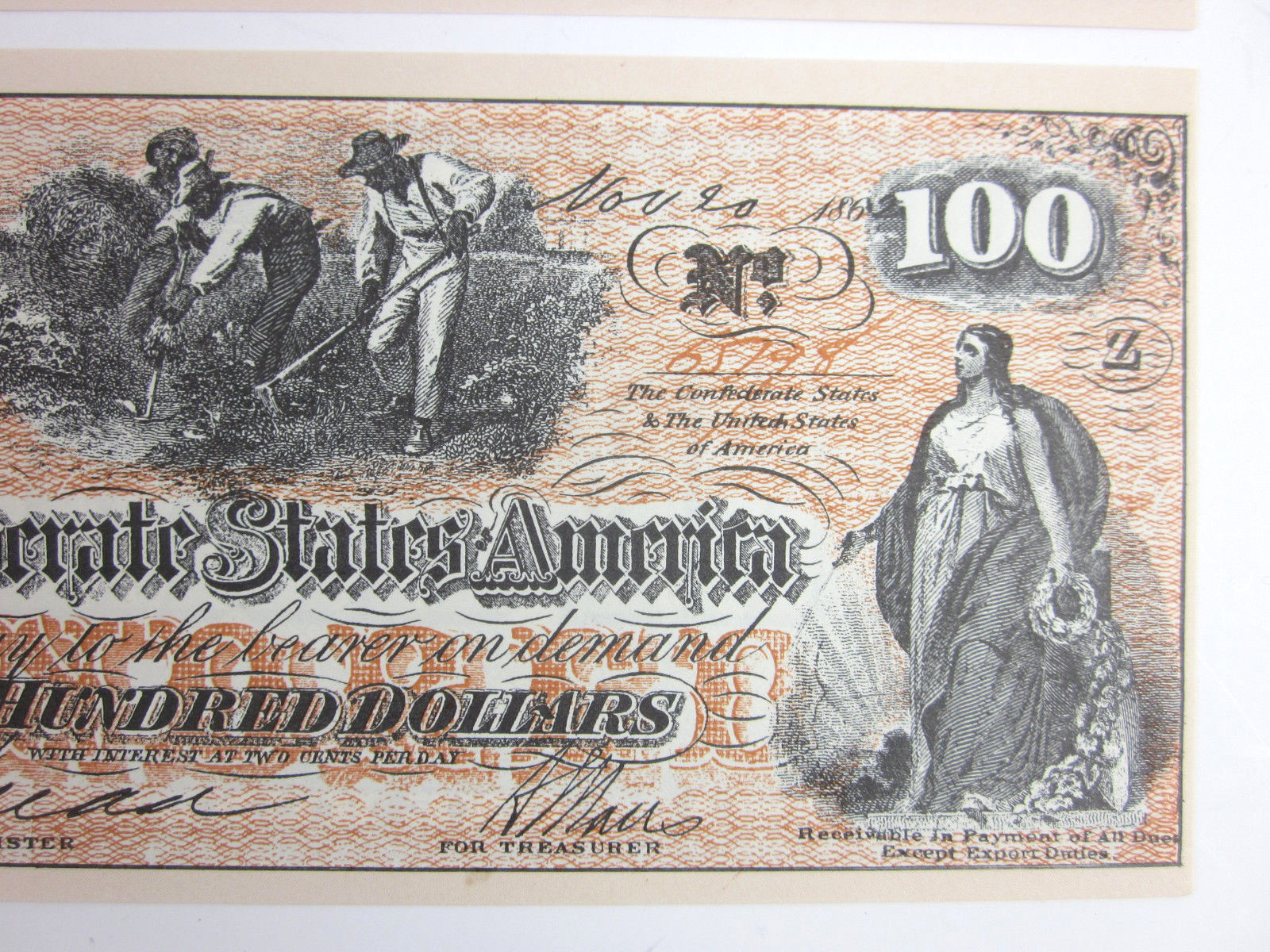3 CONFEDERATE States $100 Dollar Bill Paper Money Note CIVIL WAR CSA ...