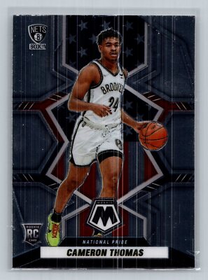 Cameron Thomas Brooklyn Nets 2021-22 Panini Mosaic #255 Rookie Card | eBay