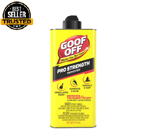 Goof Off. Professional Strength Remover for Paint & Adhesive 6 fl. oz ...