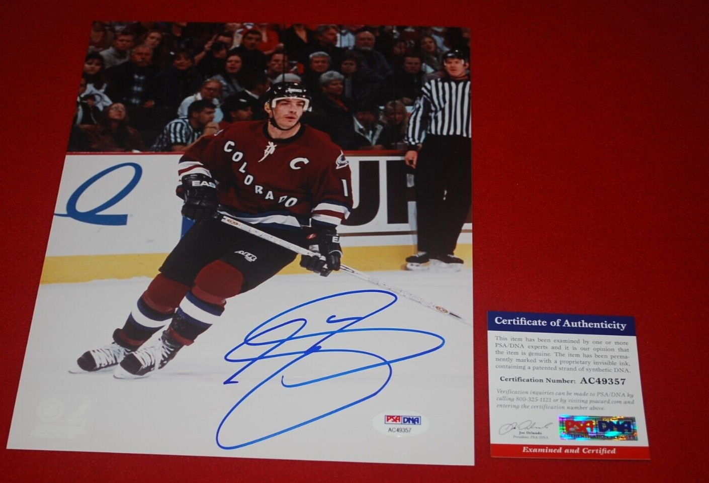 Joe Sakic | Autographed Hockey Memorabilia & NHL Merchandise