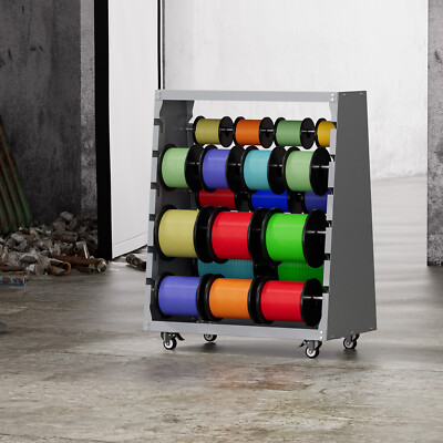 Cable Spool Holder Wire Rack Dispenser w/ 6 Rods Multiple Axle 300lb ...