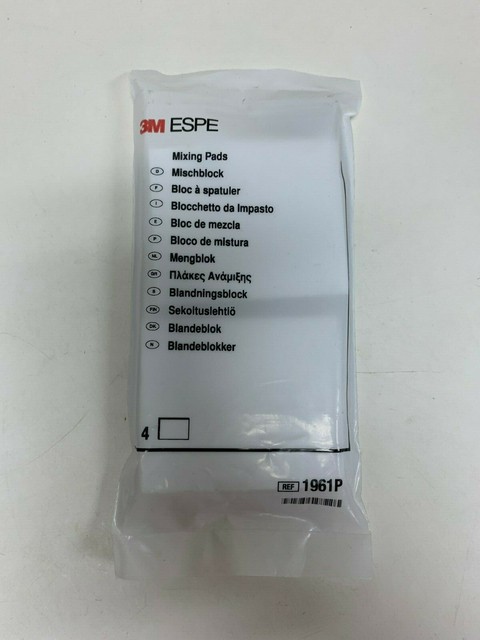 3M ESPE Mixing Pad, Concise - 2.50" x 3", Package of 4 Pads. Tear-off ...