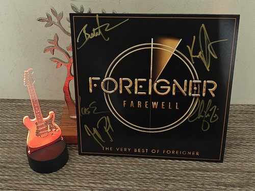 Foreigner - Farewell - The Very Best Of Foreigner - GOLD Vinyl Signed ...