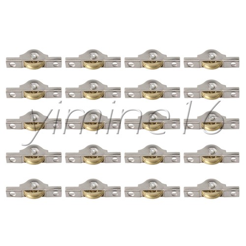 20pcs Sliding Door Roller Wheels Metal Runners Furniture Hardware ...