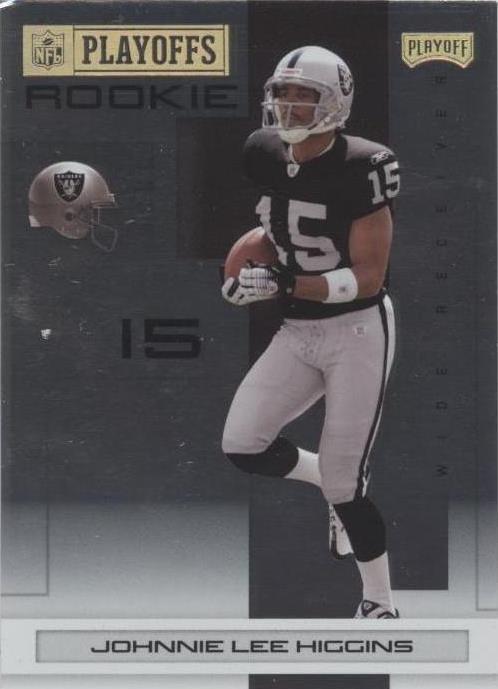 2007 Playoff NFL Playoffs - Rookie Johnnie Lee Higgins #119 Gold ...