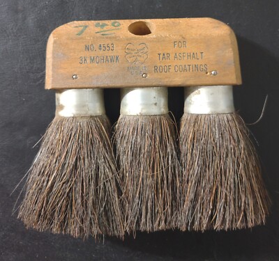 Vintage Wright Bernet Tar Asphalt Applicator Brush 4553 3K Mohawk Never ...