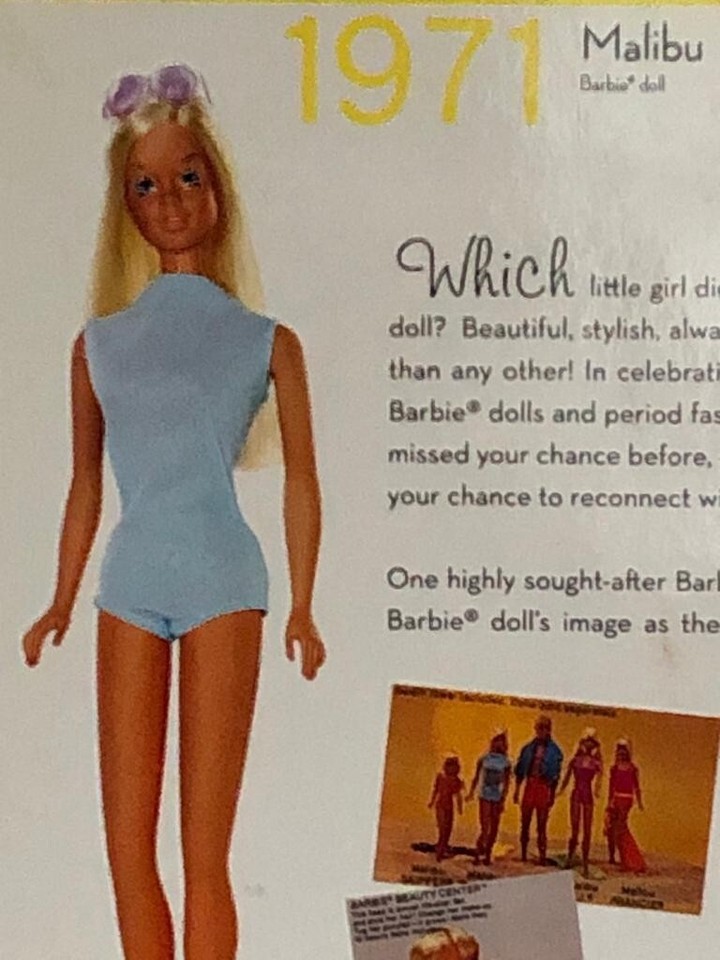 50th Anniversary My Favorite Barbie Malibu Barbie 1971 - NEW IN A BOX ...
