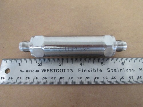 Millipore WG2F02RR2 ST/ST Inline Gas Filter, 1/4" Tube OD Male VCR Seal ...