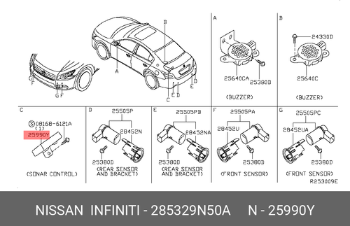Genuine OE Control Assembly Sonar 285329N50A , 28532-9N50A | eBay.de