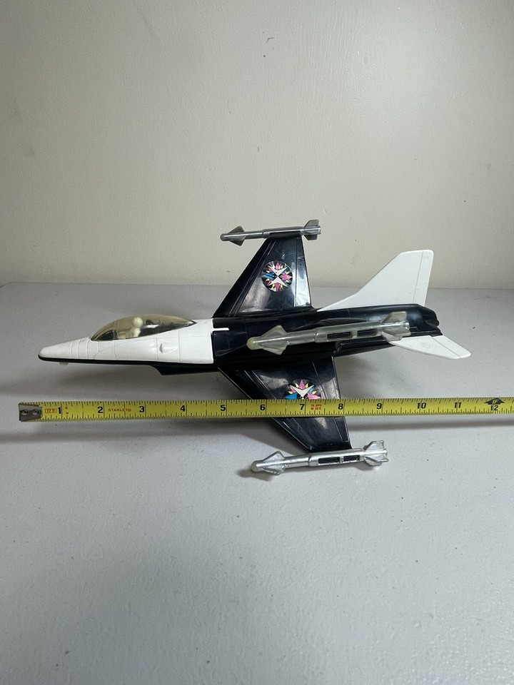 VINTAGE 70S PROCESSED PLASTICS SPACE AGE X-WING JET FIGHTER PLANE MODEL ...