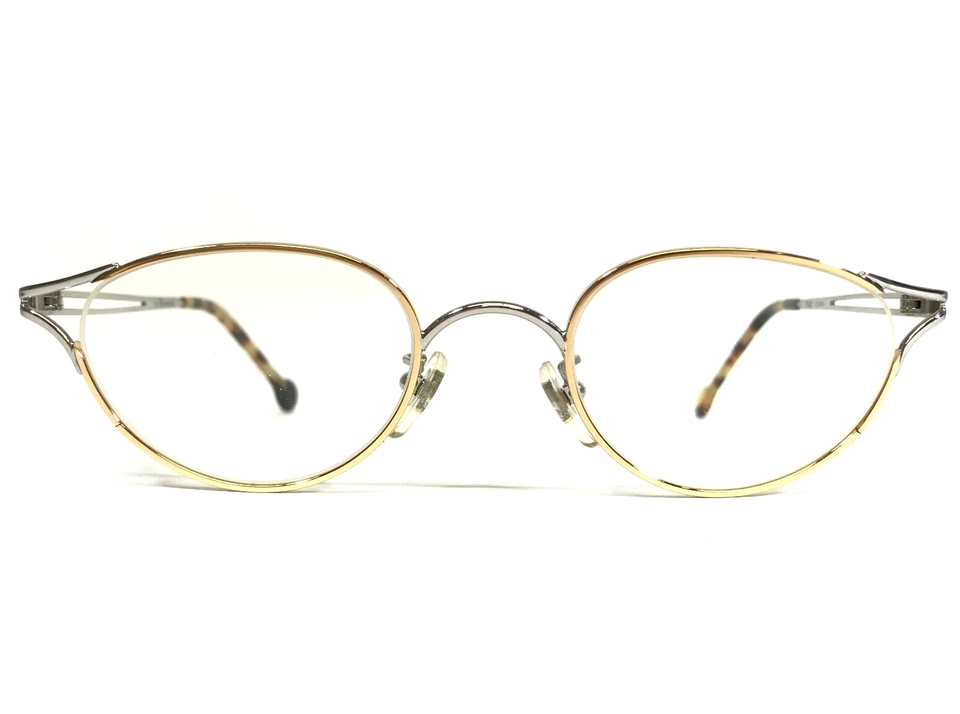 Vintage la Eyeworks Eyeglasses Frames SAVANA Silver Gold Round 45-21 ...