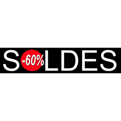 solde design 60% - 26x6cm - Sticker/autocollant | eBay