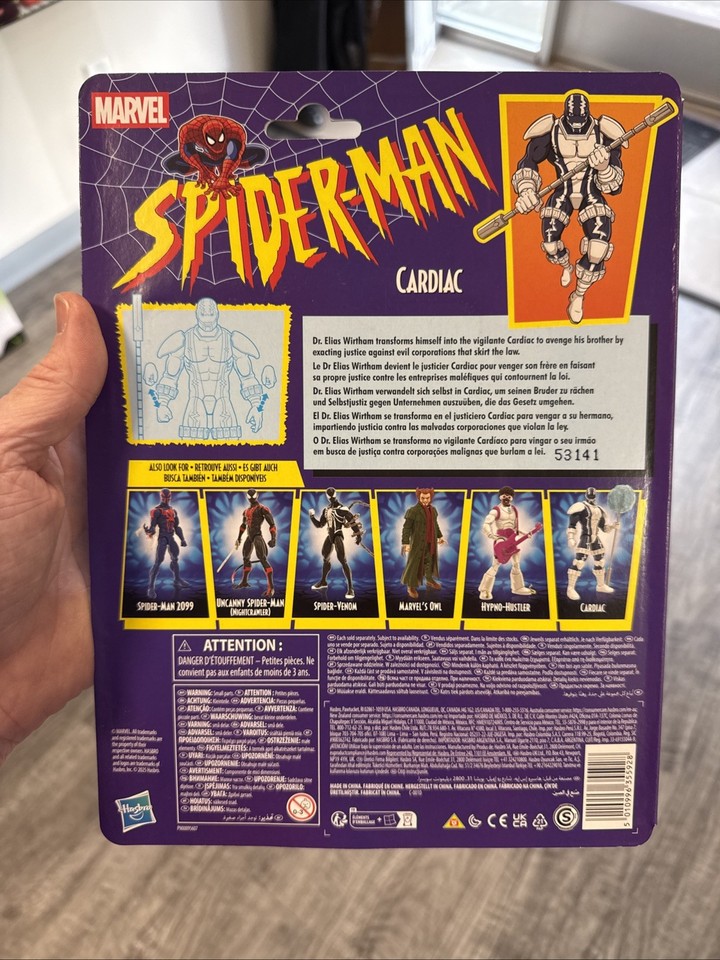 2026 Spider-Man Marvel Comics Legends Cardiac Retro Cardback 6" Action ...