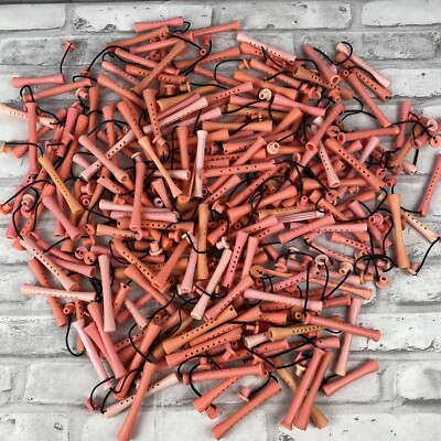 Perm Rods Elastic Swing Arm Permanent Hair Roller Curler Pink/Peach ...