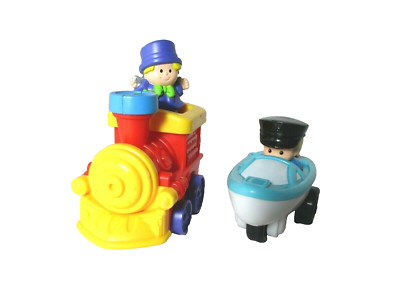 Fisher Price Little People Train Engine Eddie ~ Boat Wheelies | eBay