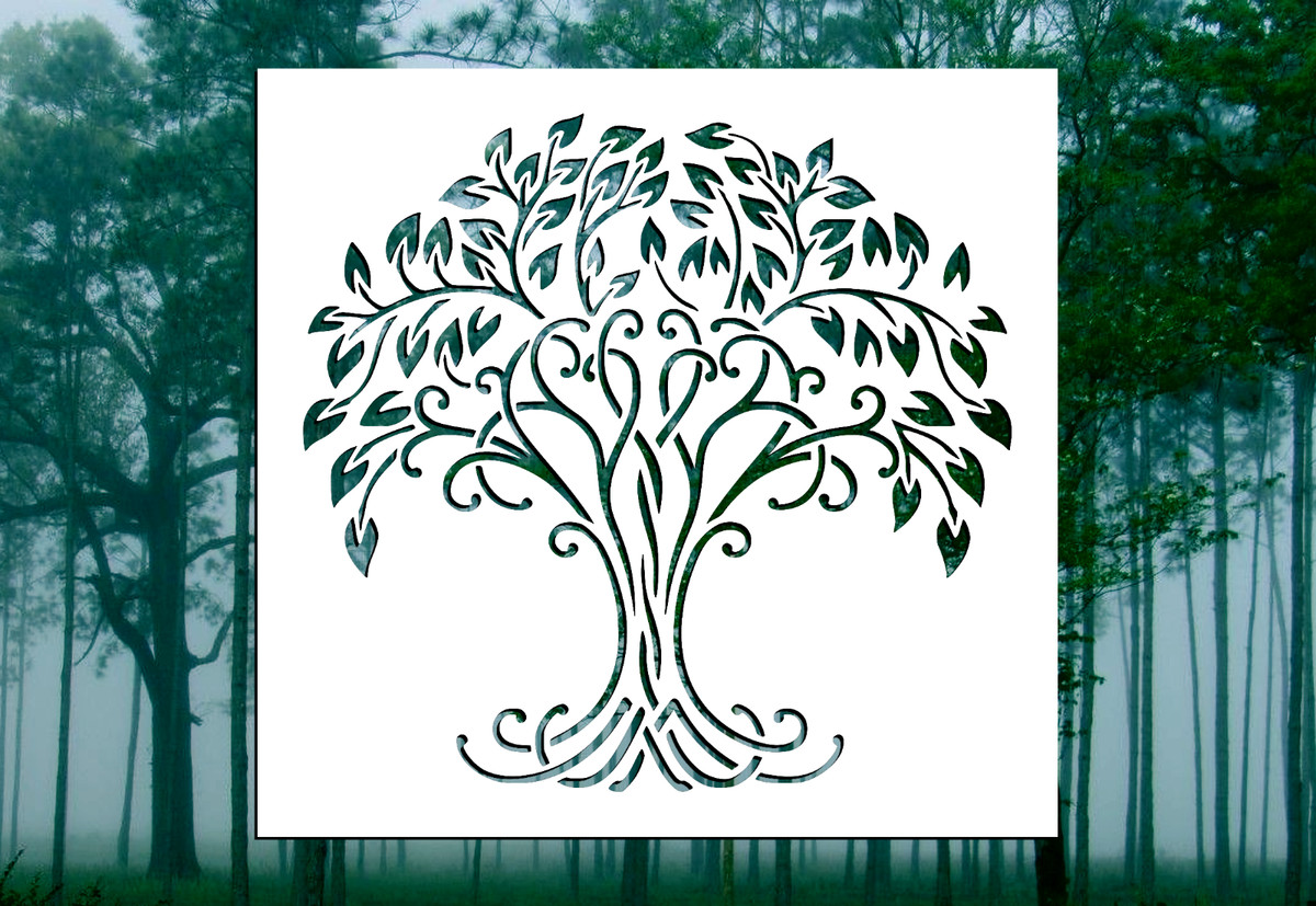 Celtic Tree Of Life Stencil