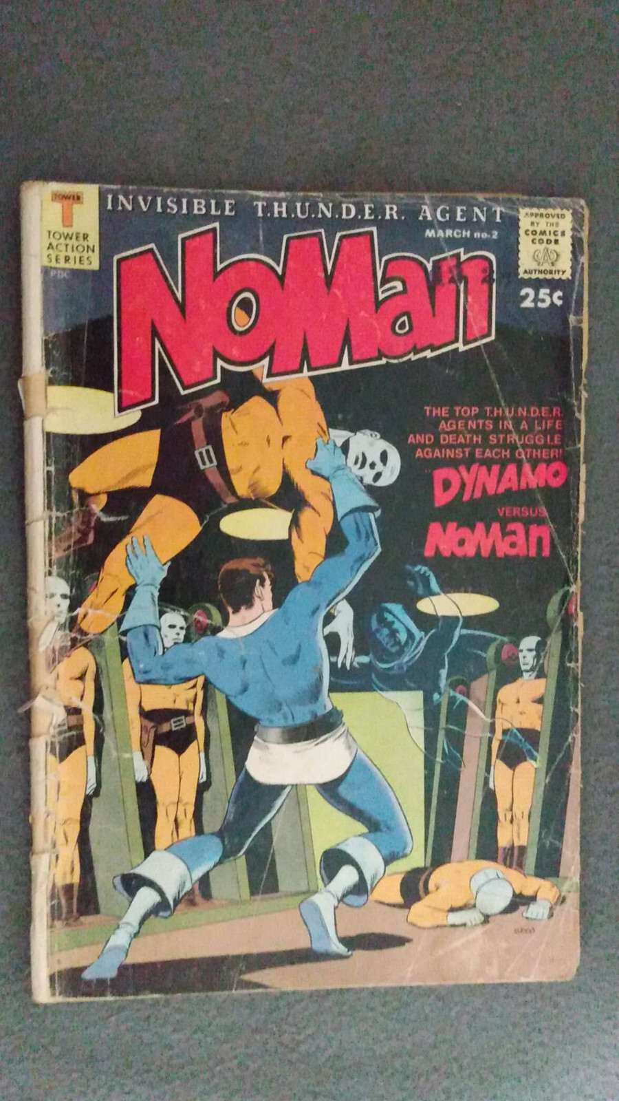THUNDER Agent NoMan #2 (1967) FR-GD Tower Comics $4 Flat Rate Comb ...