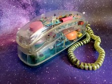 Vintage Unisonic Telephone 6900 Clear See Through Transparent Corded ...