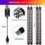 Car RGB 48 LED Light Strip Interior Atmosphere Neon Lamp Remote Control ...