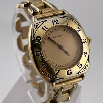 Fossil Womens Watch VT-2523 Vintage 29mm Case Quartz Analog Two Hands ...