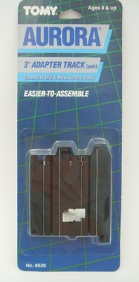 AURORA TOMY TO AFX 3" ADAPTER TRACKS ~ PAIR - NEW IN PACK ~ RACEMASTERS ...