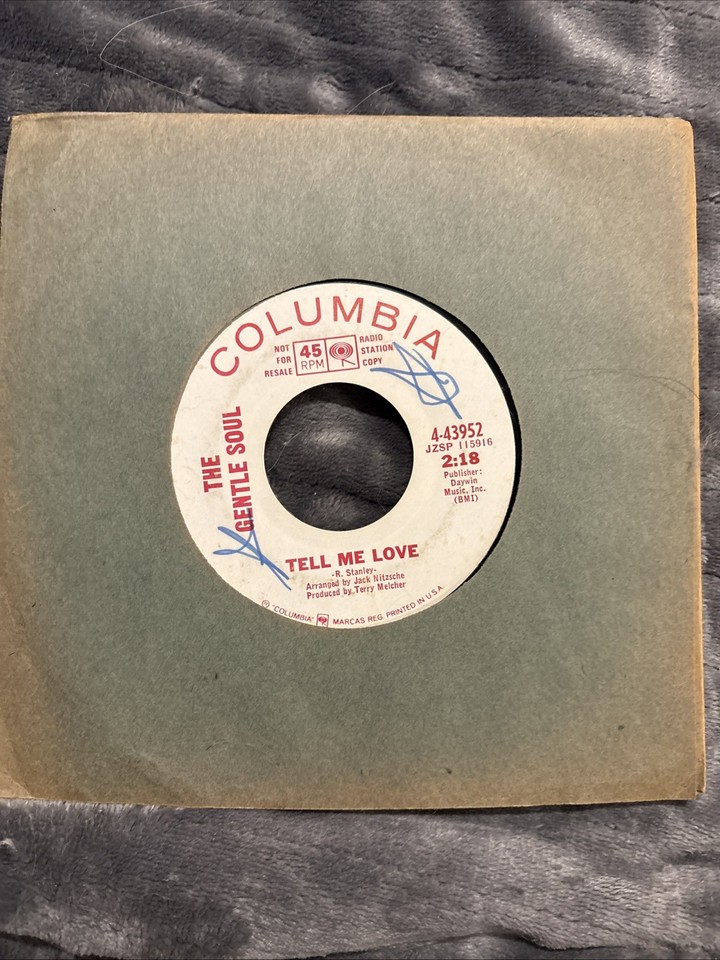 The Gentle Soul Tell Me Love You Move Me Psych Promo 45 Terry Melcher ...