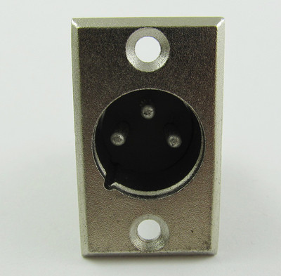 2pcs Metal XLR 3Pin Male Panel Chassis Mount Socket Audio MIC Connector ...